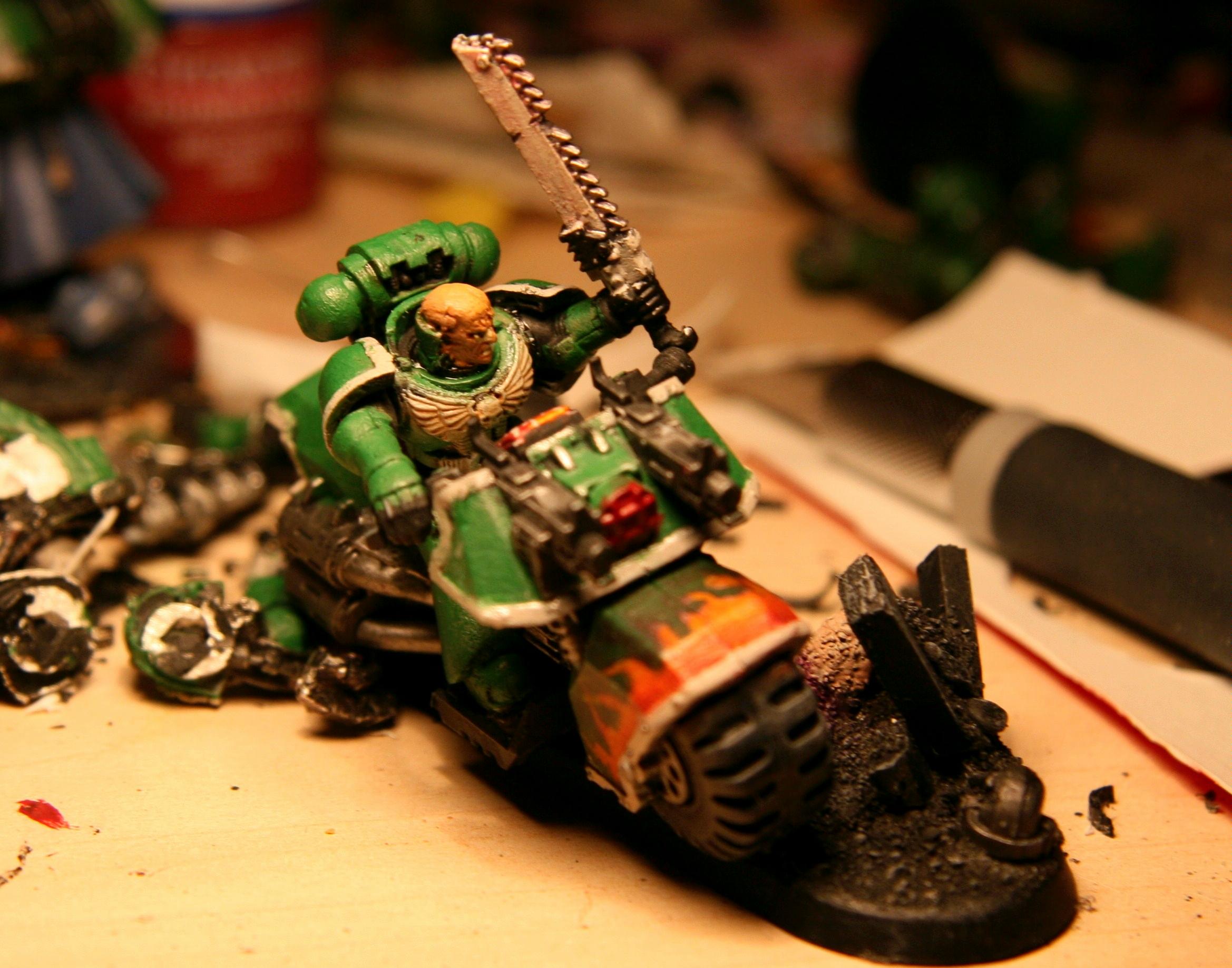 Bike, Gretar, Repainting, Salamanders, Sons Of Machiediel, Space Marines, Warhammer 40,000 - SM ...